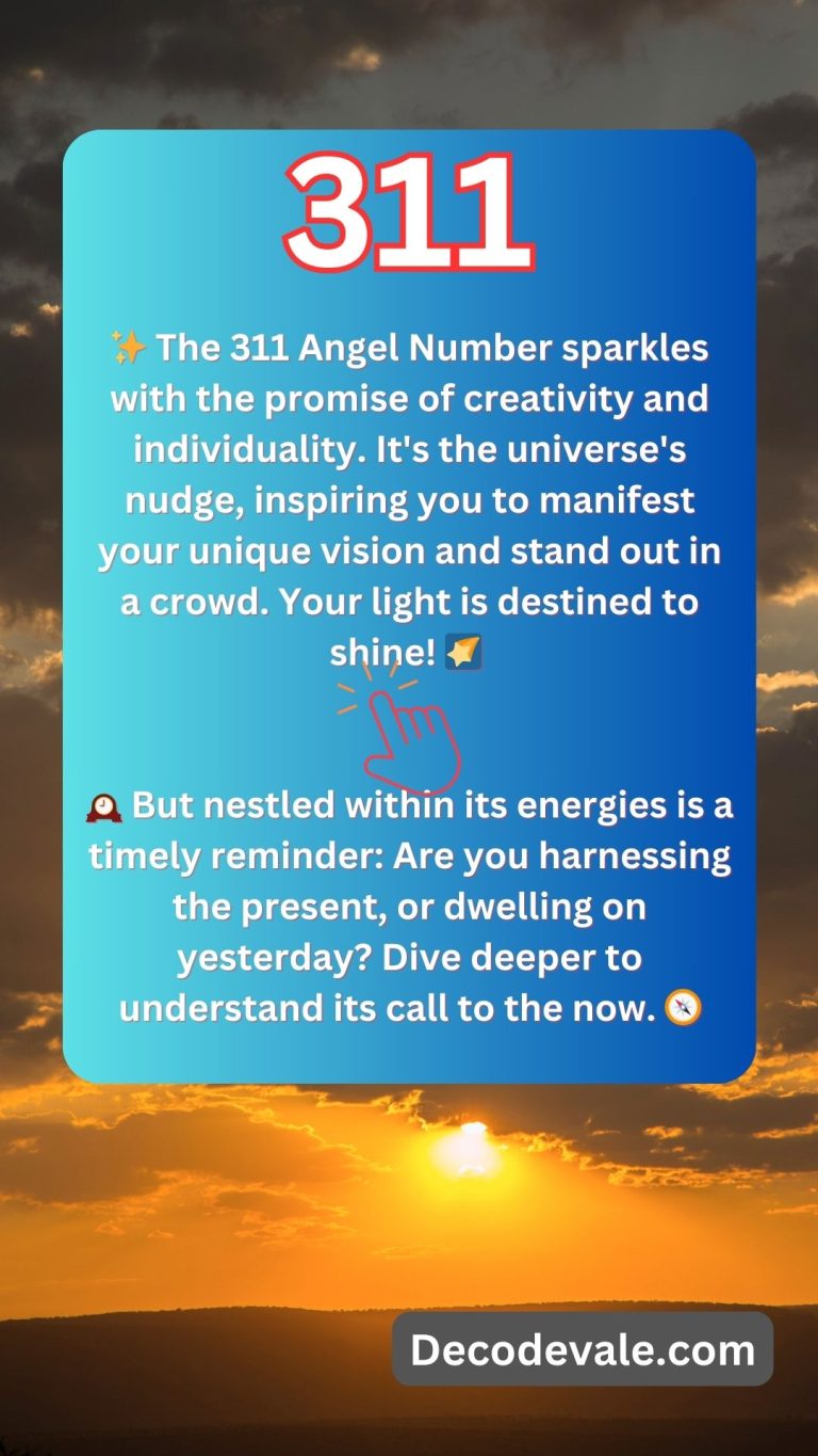 311 Angel Number Meaning in Love, Career, and Personal Growth - Decodevale