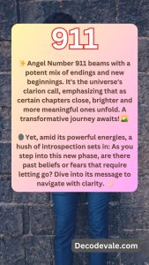 911 Angel Number Meaning: How It Influences Love, Career, and Destiny ...
