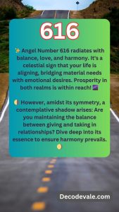 616 Angel Number Meaning: Your Ultimate Guide to Love, Career - Decodevale